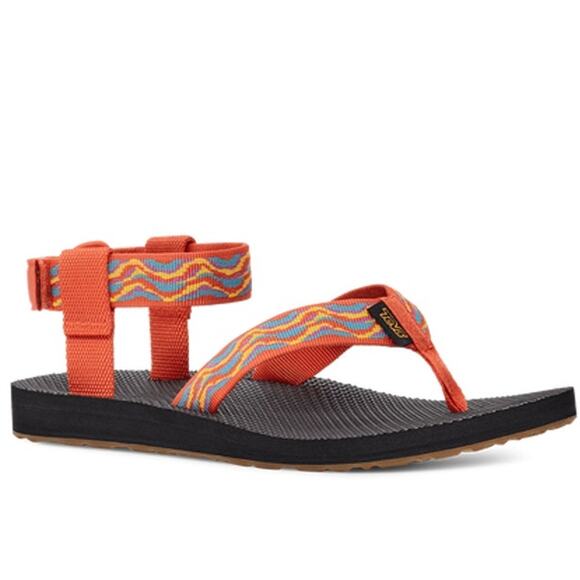 Teva | Shoes | Teva Womens Orange Original Sandals Revive Ankle Strap ...